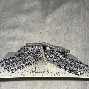 DANBAR GLOBAL | Accessories | Danbar Global Black White Velvet Tweed ...